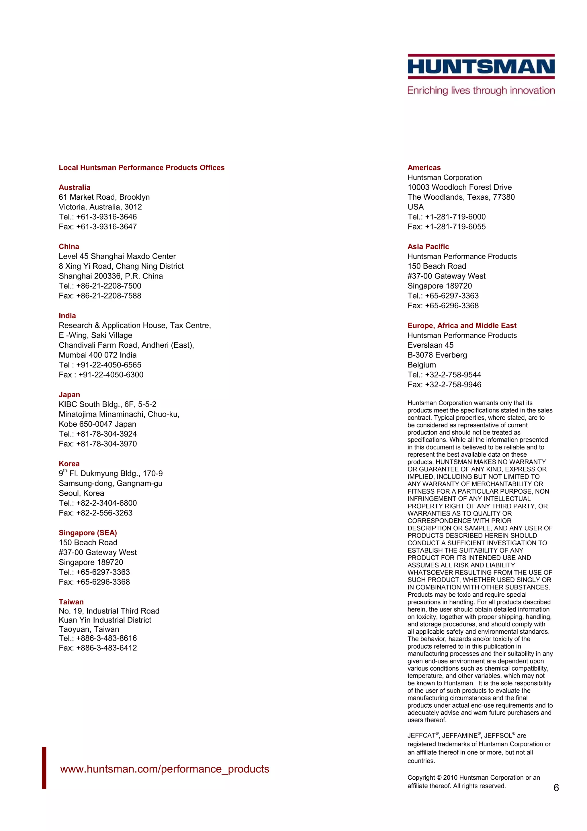 JEFFCAT(R) catalyst TRIFOLD APAC | PDF