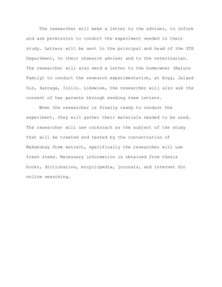 “EFFECTIVENESS OF MAKABUHAY (Tinospora rumphii Boerl) STEM EXTRACT IN ...