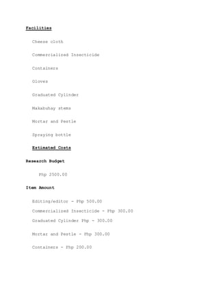 “EFFECTIVENESS OF MAKABUHAY (Tinospora rumphii Boerl) STEM EXTRACT IN ...