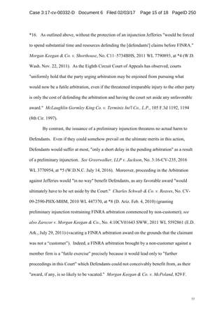 Jefferies claims WFG Investments did not have permission | PDF
