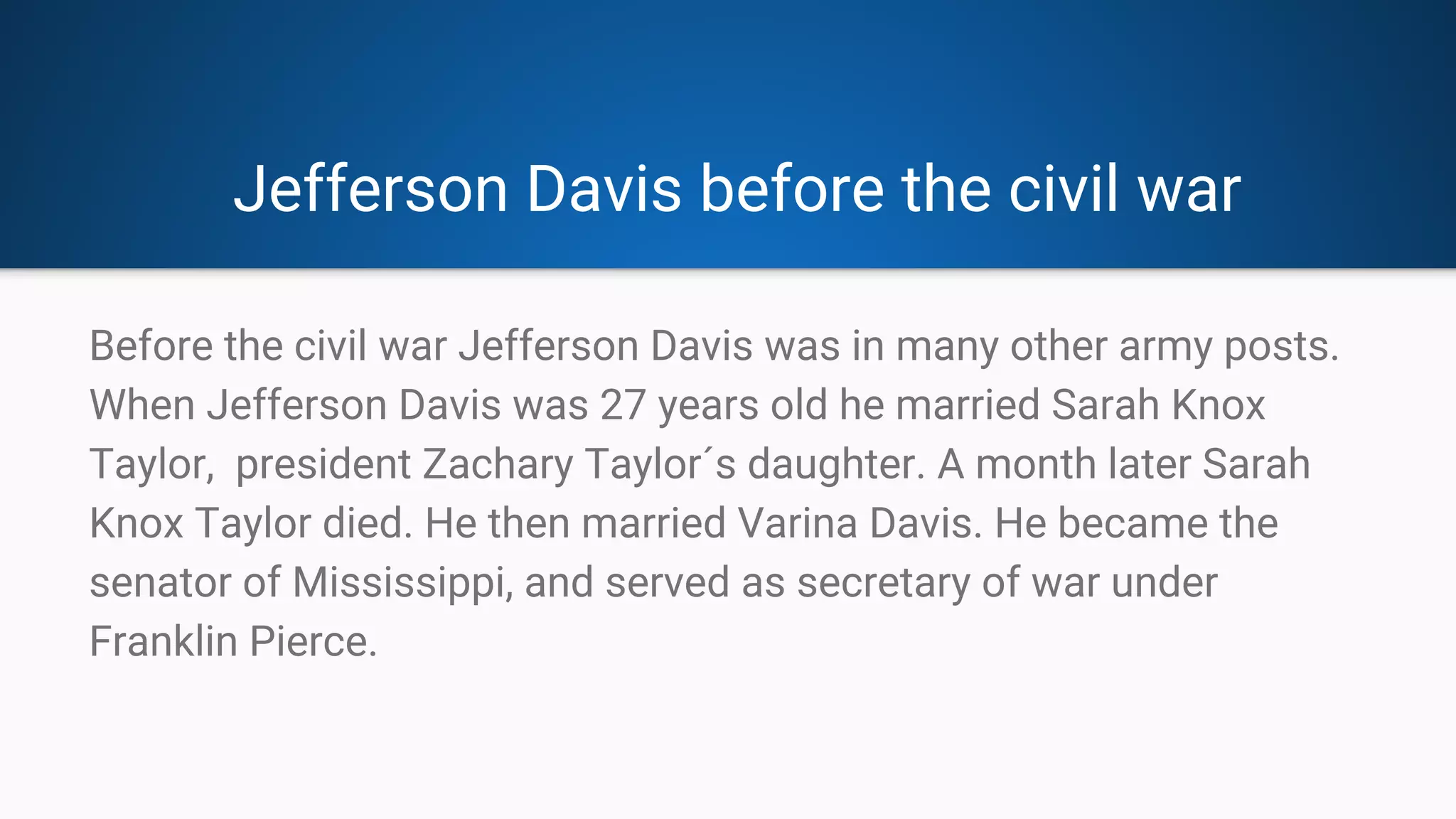 Jefferson davis presentation | PPT