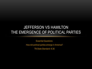 Jefferson vs Hamilton | PPTX