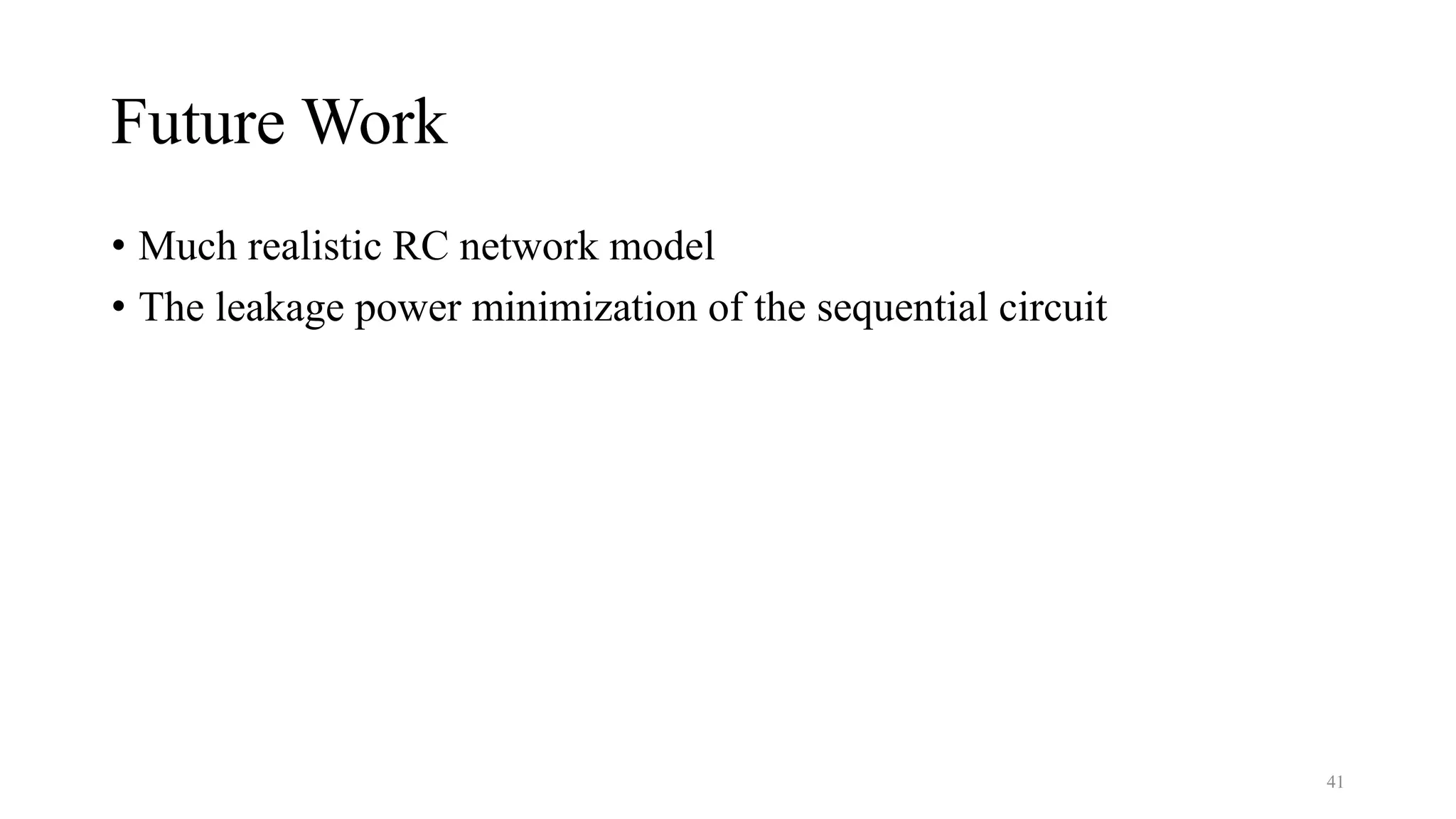 Leakage Power Minimization Using Sa Based Gate Sizing And Threshold Voltage Assignment Ppt