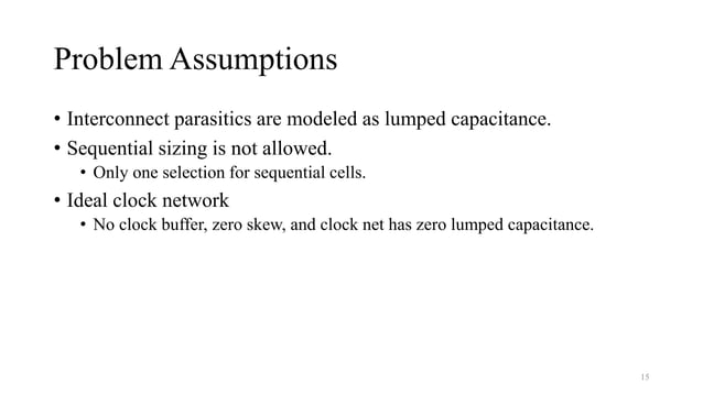 Leakage Power Minimization Using Sa Based Gate Sizing And Threshold Voltage Assignment Ppt