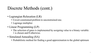Leakage Power Minimization using SA-Based Gate Sizing and Threshold Voltage Assignment | PPTX