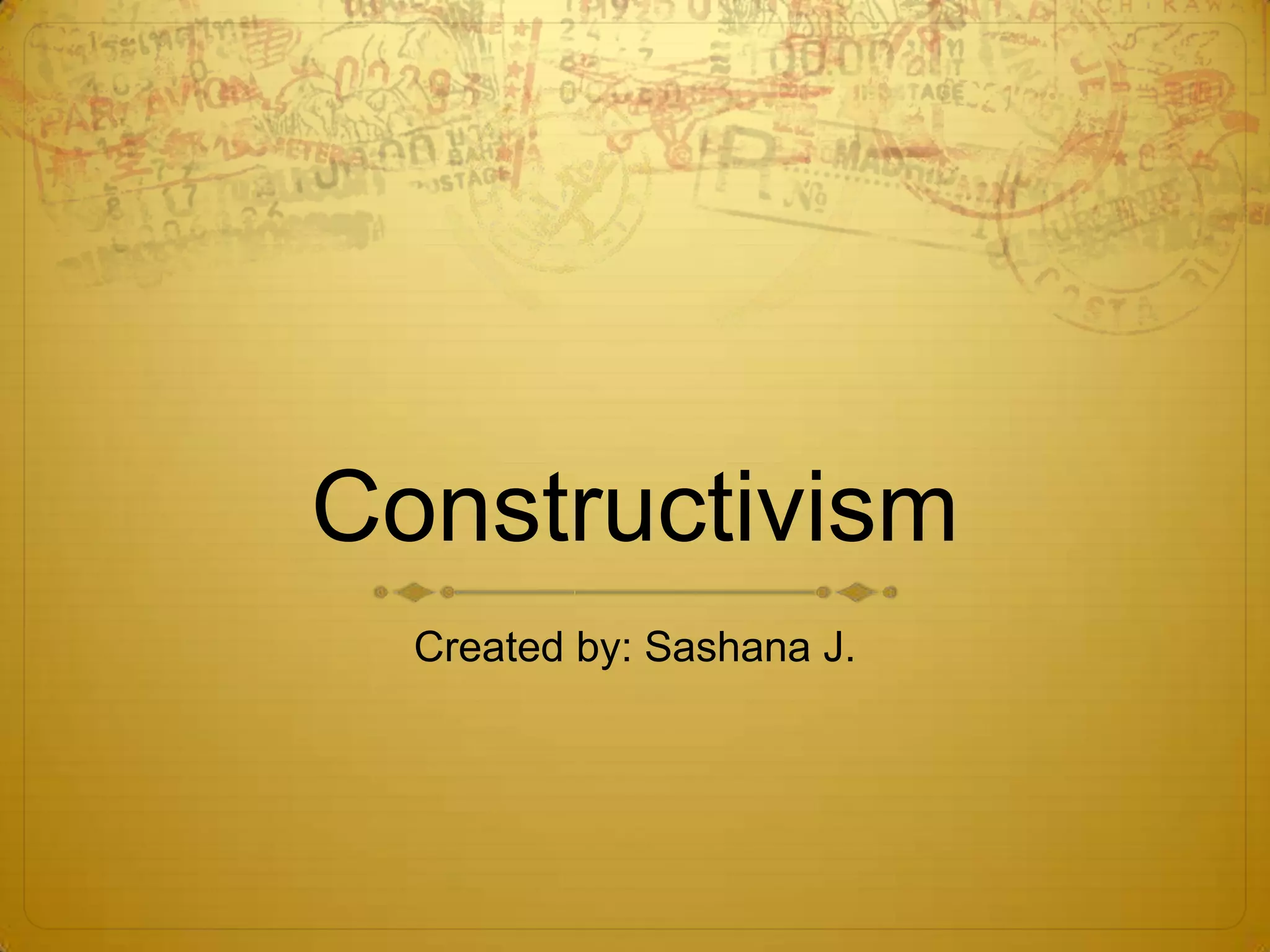 Constructivism | PPTX