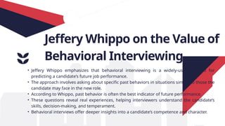 Jeffery Whippo Explains Why Past Behavior Predicts Future Job Success.pptx