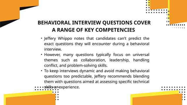 Jeffery Whippo Highlights How Behavioral Interviews Forecast Workplace ...