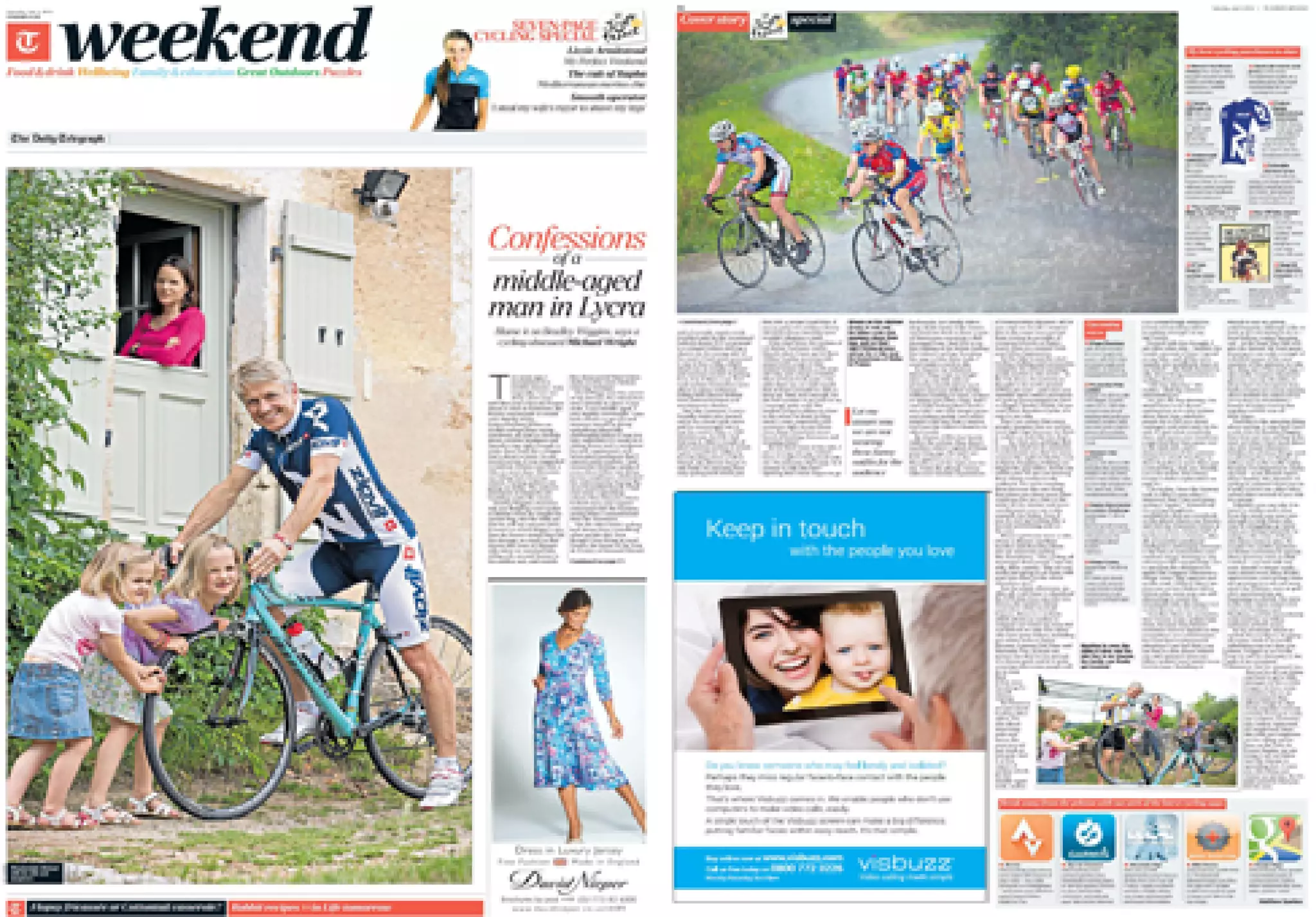 Jeff Gilbert photograph's Daily Telegraph WEEKEND supplement main ...