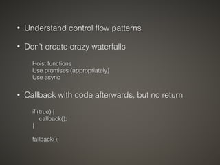 9 anti-patterns for node.js teams | PDF