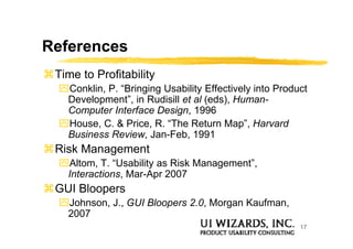 Budiness Value of User-Centered Design and Usability - Jeff Johnson | PPT