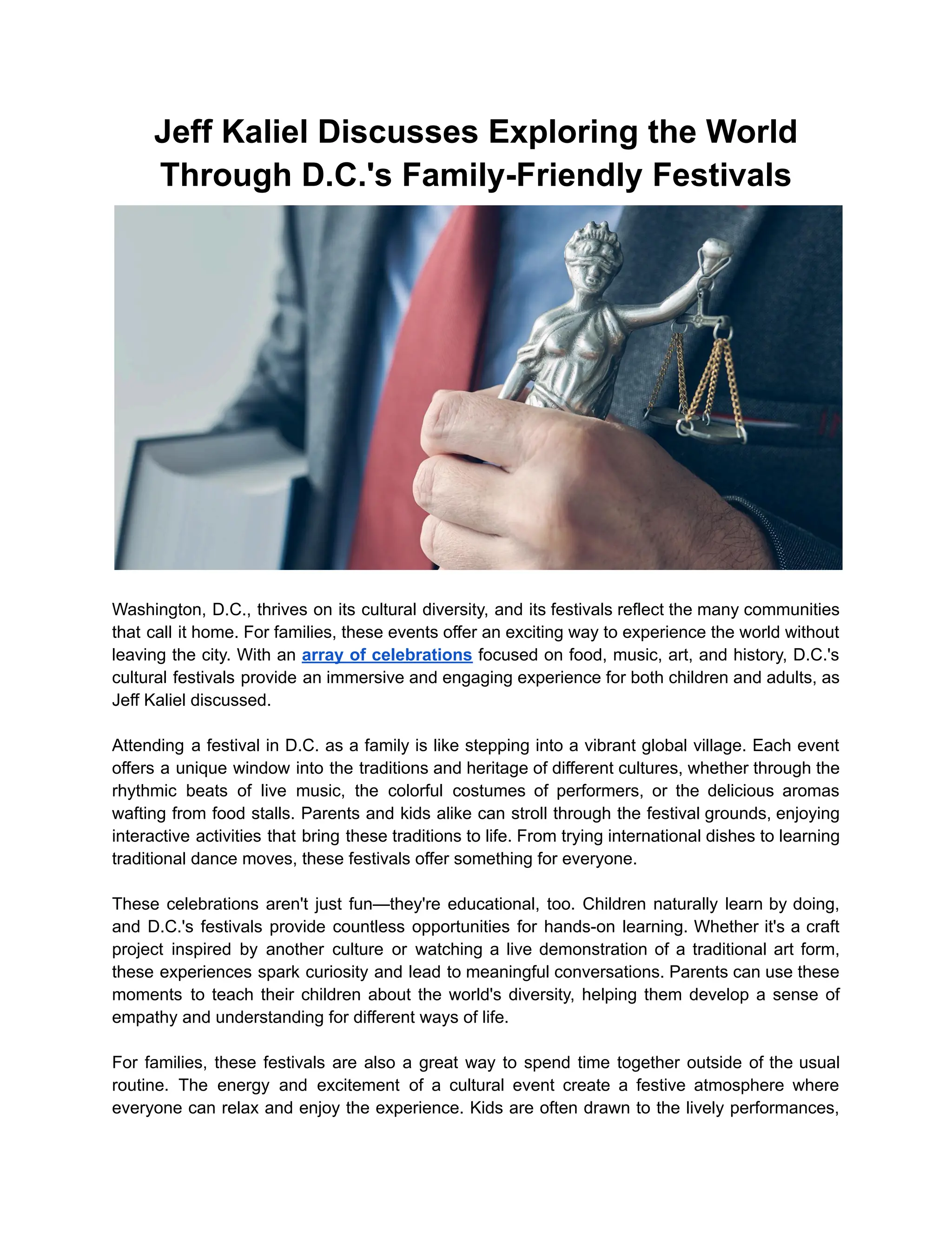Jeff Kaliel Discusses Exploring the World Through D.C.'s Family ...