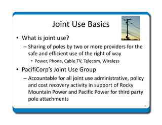 Rocky Mountain Power - Joint Use of Poles | PPT