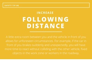 Work Zone Safety Tips | PDF