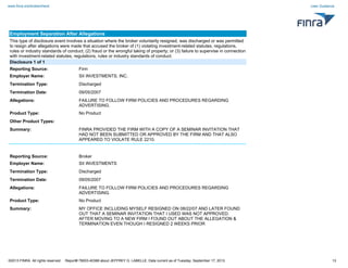 Jeffrey Guy Labelle - FINRA BrokerCheck Report | PPT | Free Download