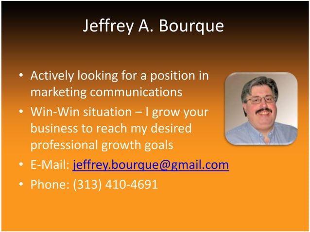 Jeffrey A Bourque | PPT