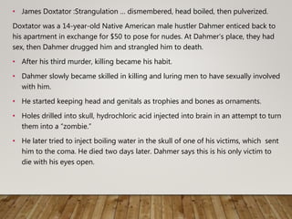 Jeffrey Dahmer - The Milwaukee Monster | PPTX