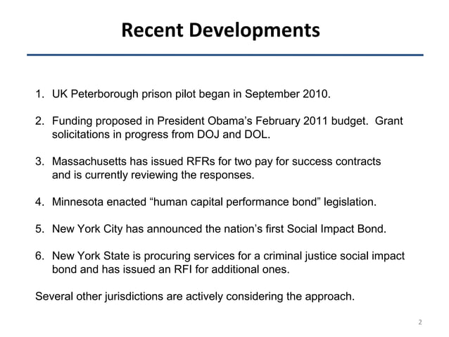 Jeffrey Liebman: Social Impact Bond Presentation | PPT