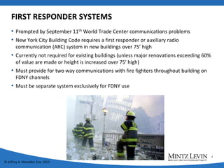 In-Building Wireless, DAS and First Responder Systems | PPTX