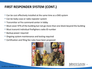 In-Building Wireless, DAS and First Responder Systems | PPTX