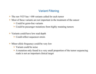 Personalized Medicine Through Tumor Sequencing | PPT