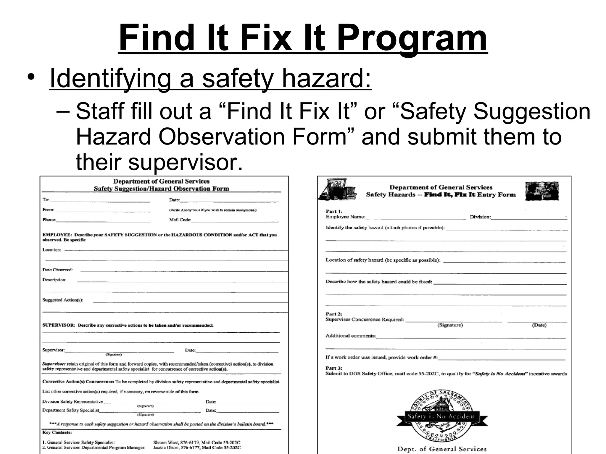 Safety: Hazard Identification and Recognition Program | PPT