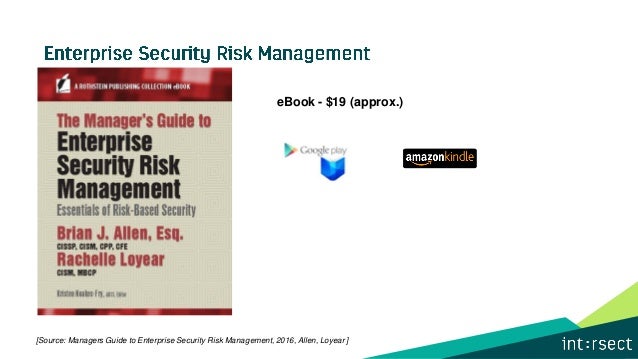 App Showcase: Enterprise Security Risk Management (ESRM)