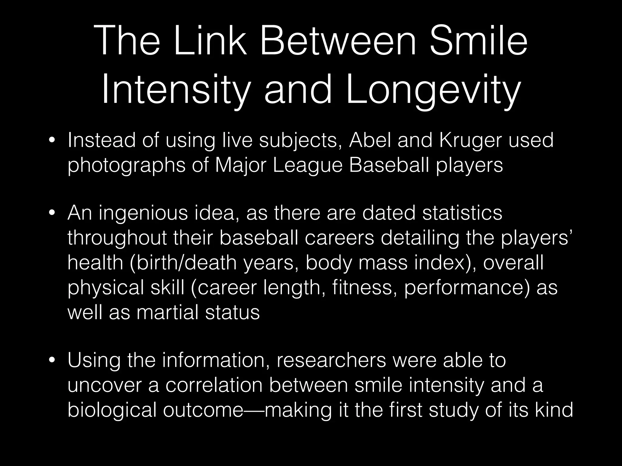 Jeffrey A. Forrest | The Relationship Between Smile Intensity and ...
