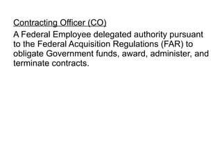 Government Contracting101 | PPT