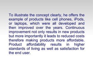 Jeff stauring illustrates the benefits of continuous improvement | PPT