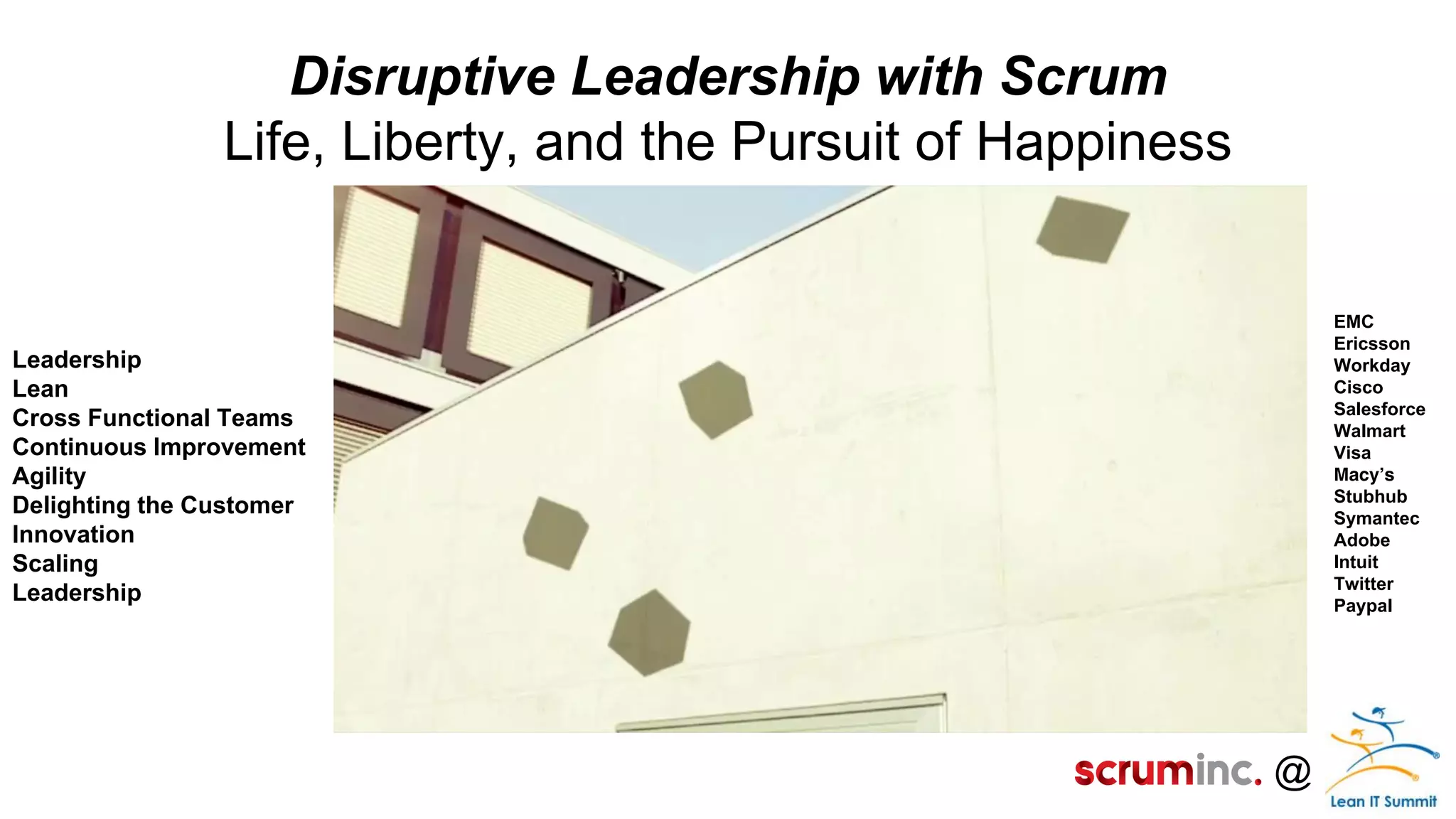 Scrum: The art of doing twice the work in half the time by Jeff ...