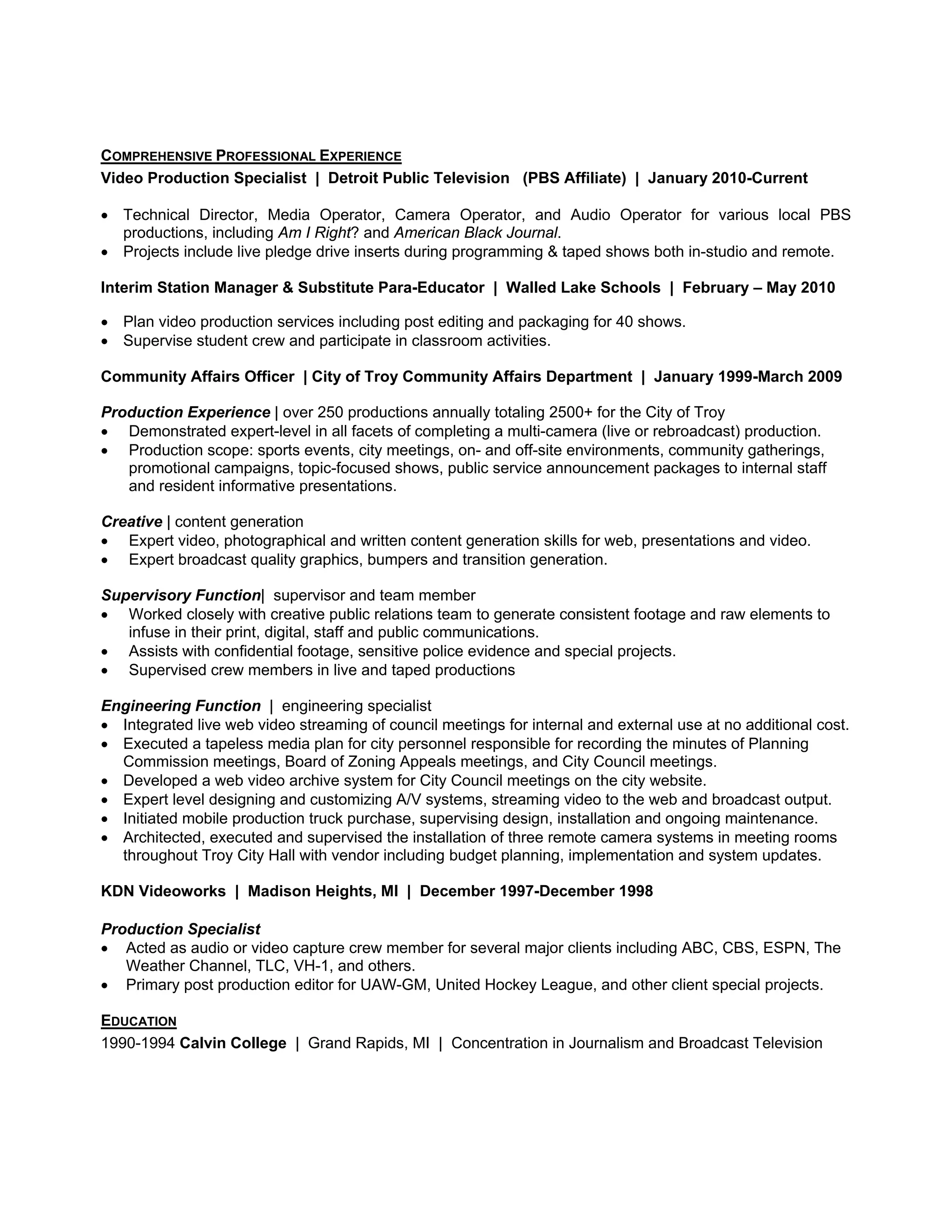 Jeff verhoef resume_june2010 | PDF