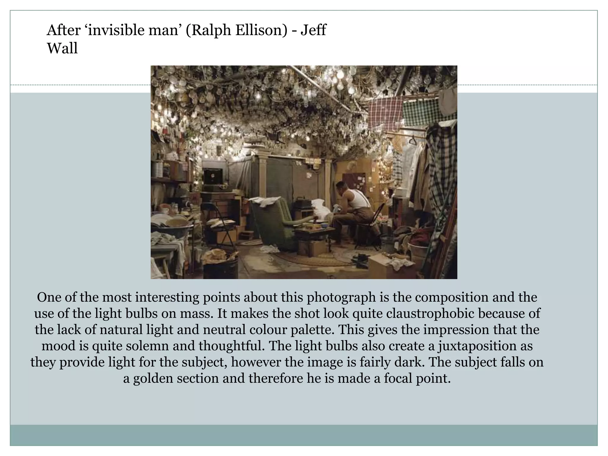 Photography: Jeff wall | PPTX