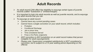 Juvenile Expungement Help Desk Presentation | PPT