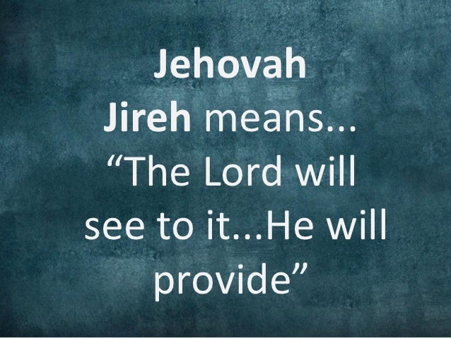Jehovah jireh - Alchetron, The Free Social Encyclopedia