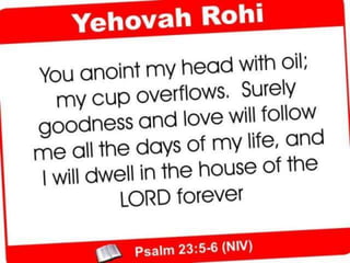 Jehovah rohi (The Lord is my shepherd) | PPTX
