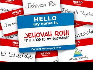 Jehovah rohi (The Lord is my shepherd) | PPTX