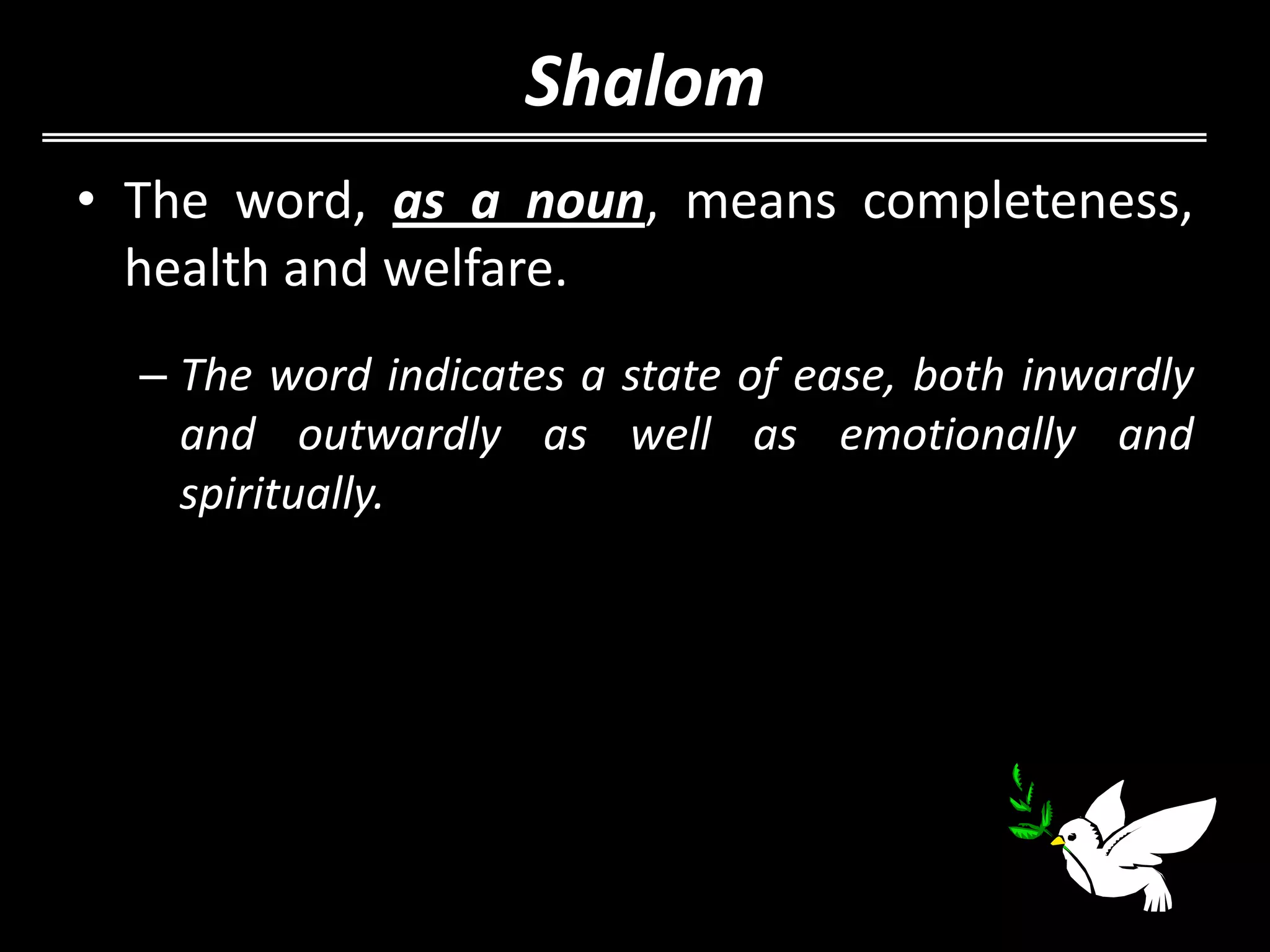 Jehovah Shalom - God of Peace | PPTX