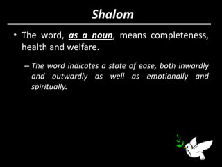 Jehovah Shalom - God of Peace | PPTX