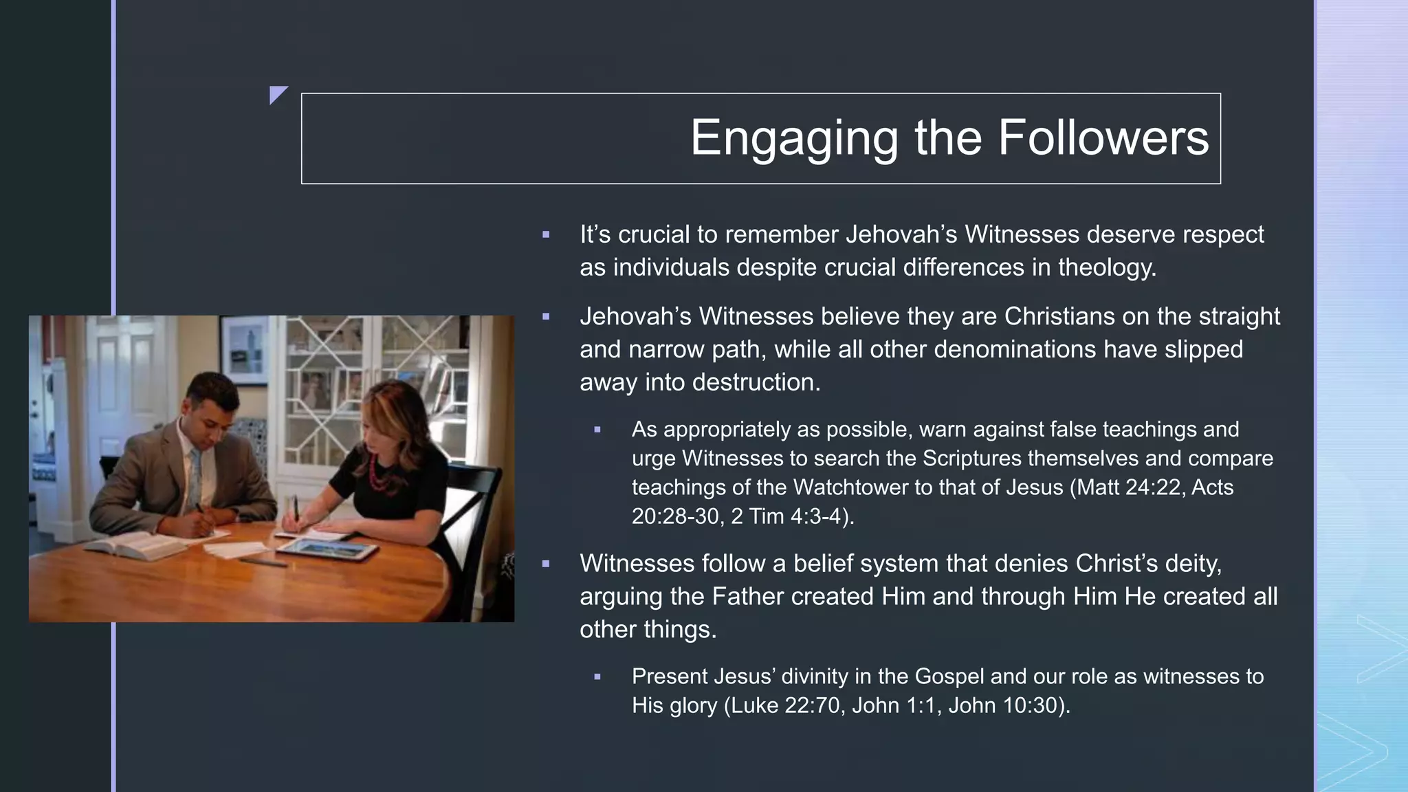 Jehovahs witnesses (friday section) | PPT