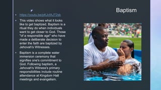 Jehovahs witnesses (friday section) | PPTX