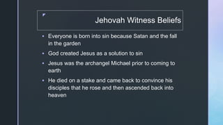 Jehovahs witnesses (friday section) | PPT