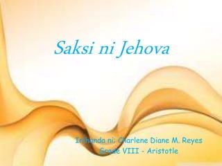 Jehova's witness | PPTX