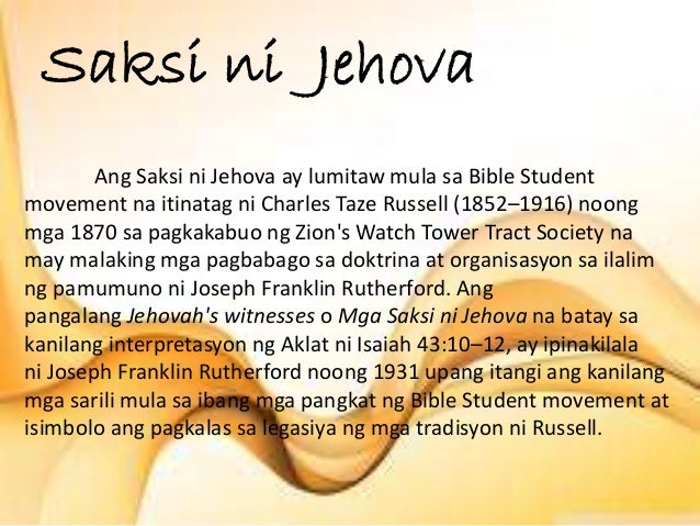 Jehova's witness