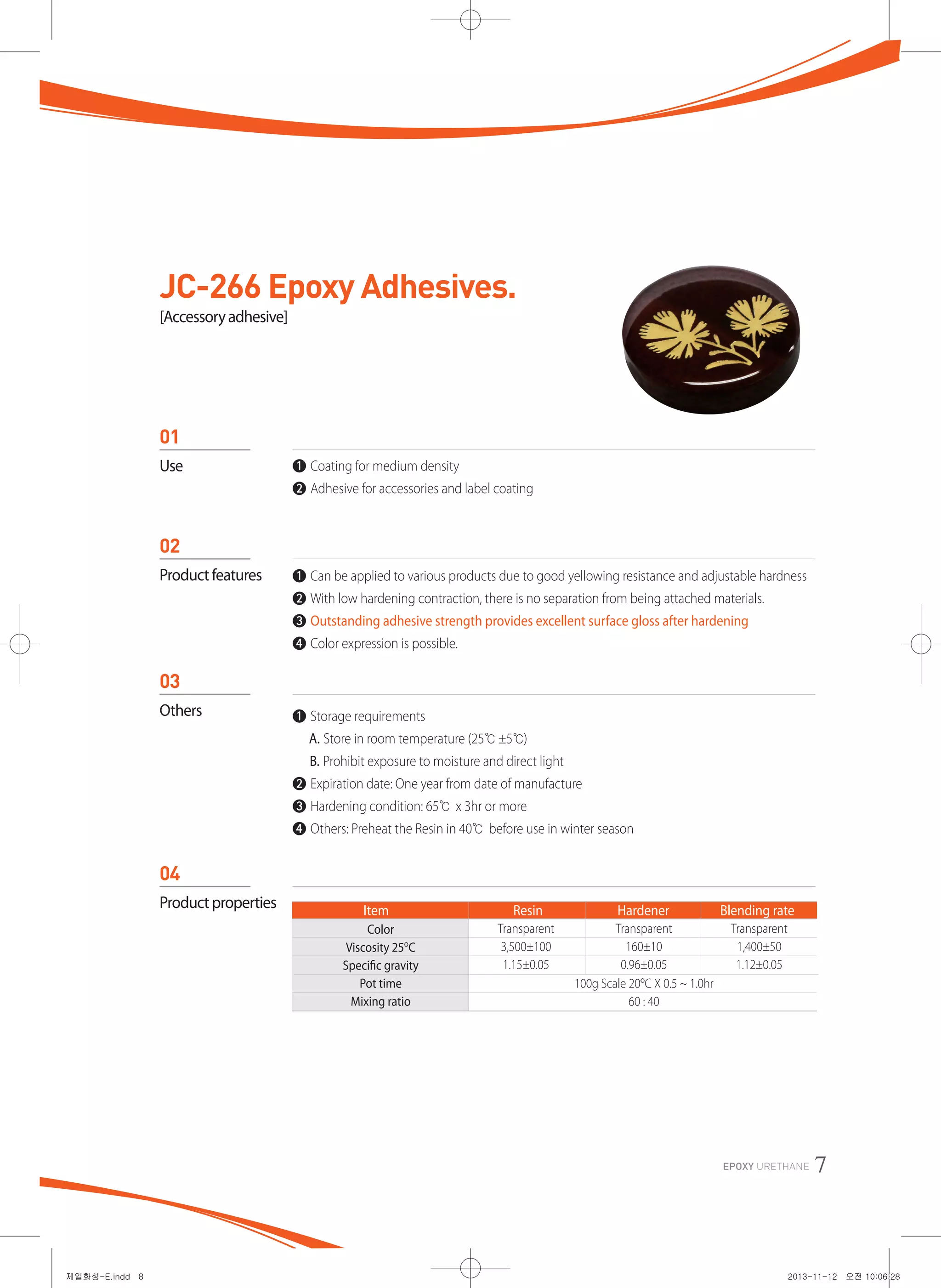 Jeil chemical Catalog - Korea No.1 Epoxy Corporation | PDF