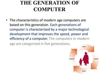 THE GENERATION OF COMPUTER by P.Jeyapiranavan | PPT