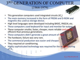 THE GENERATION OF COMPUTER by P.Jeyapiranavan | PPT