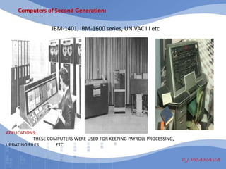 THE GENERATION OF COMPUTER | PPTX