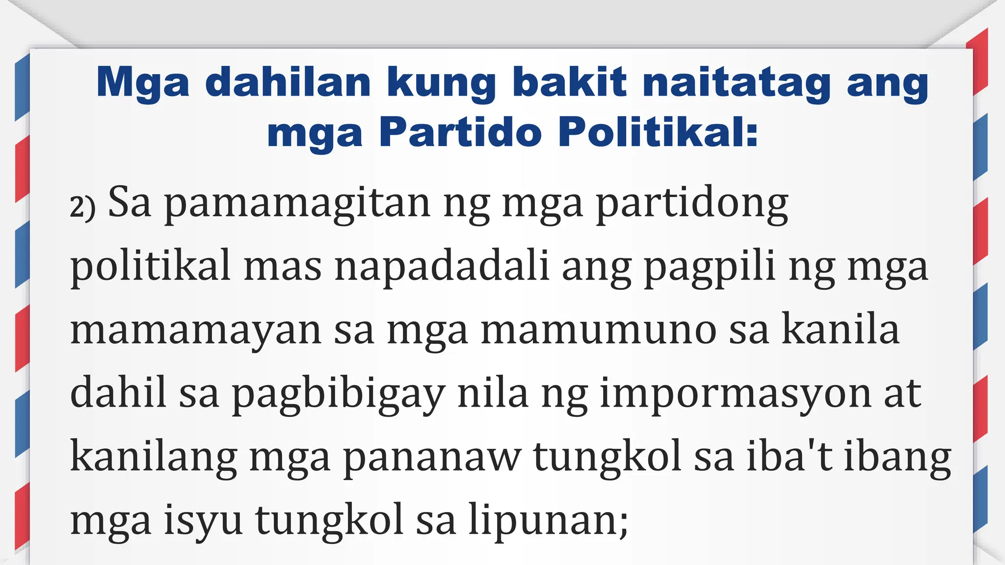 Politikal at Sibikong Pakikilahok | PPTX