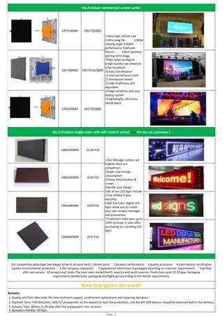 Rental LED displays & LED signs catalog from Jekaz | PDF